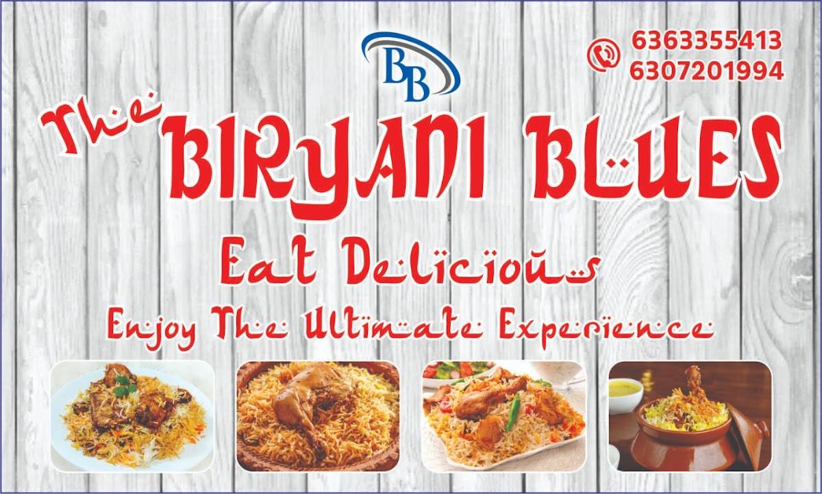 Menu at The Biryani Blues, India