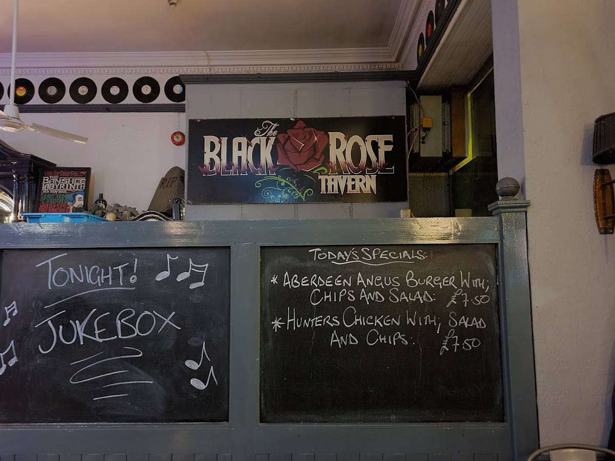 Menu at The Black Rose Tavern pub & bar, Edinburgh