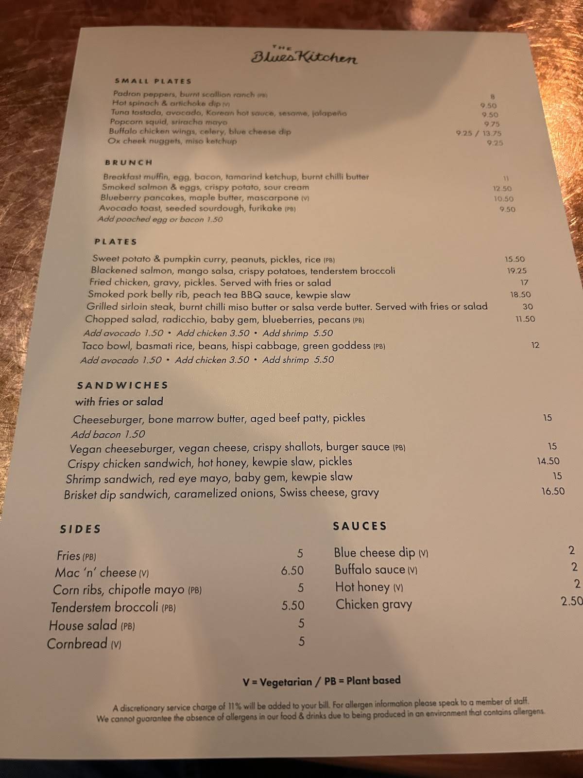 Menu at The Blues Kitchen Manchester BBQ, Manchester