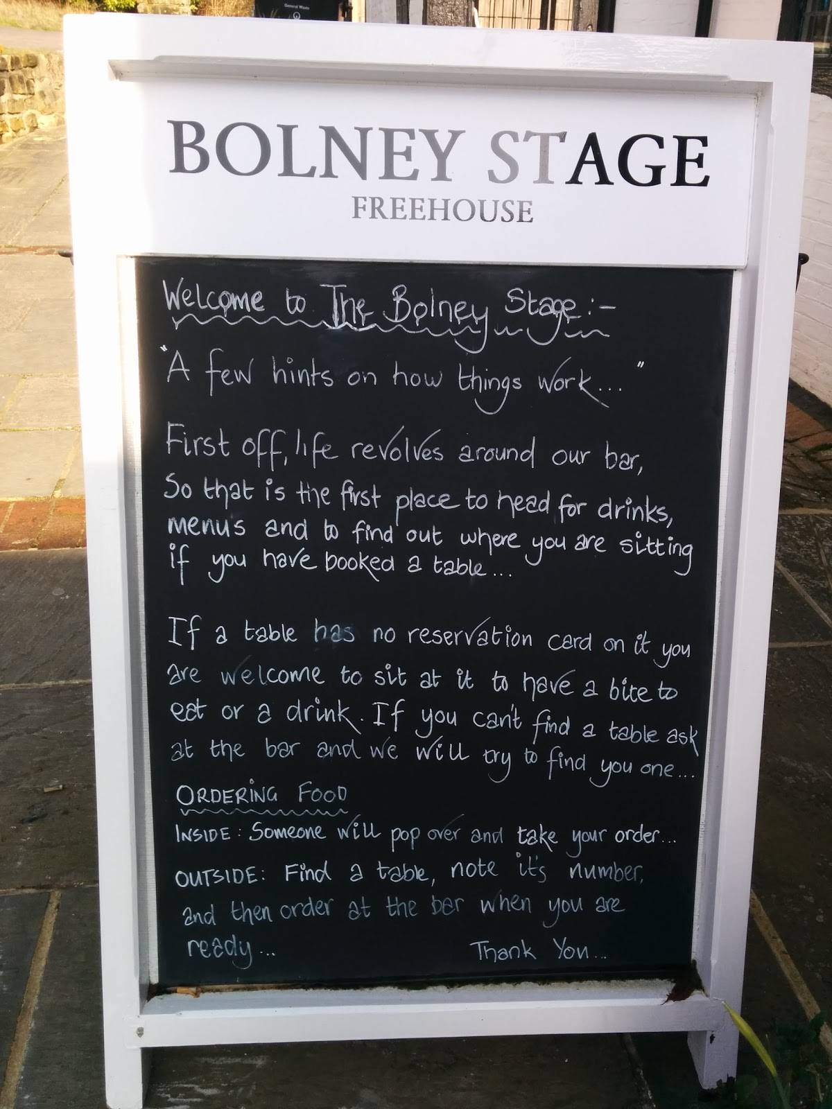 Menu at The Bolney Stage pub & bar, Bolney