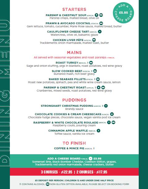 Menu at Bootmaker pub & bar, Chelmsford, 3-4 Moulsham St