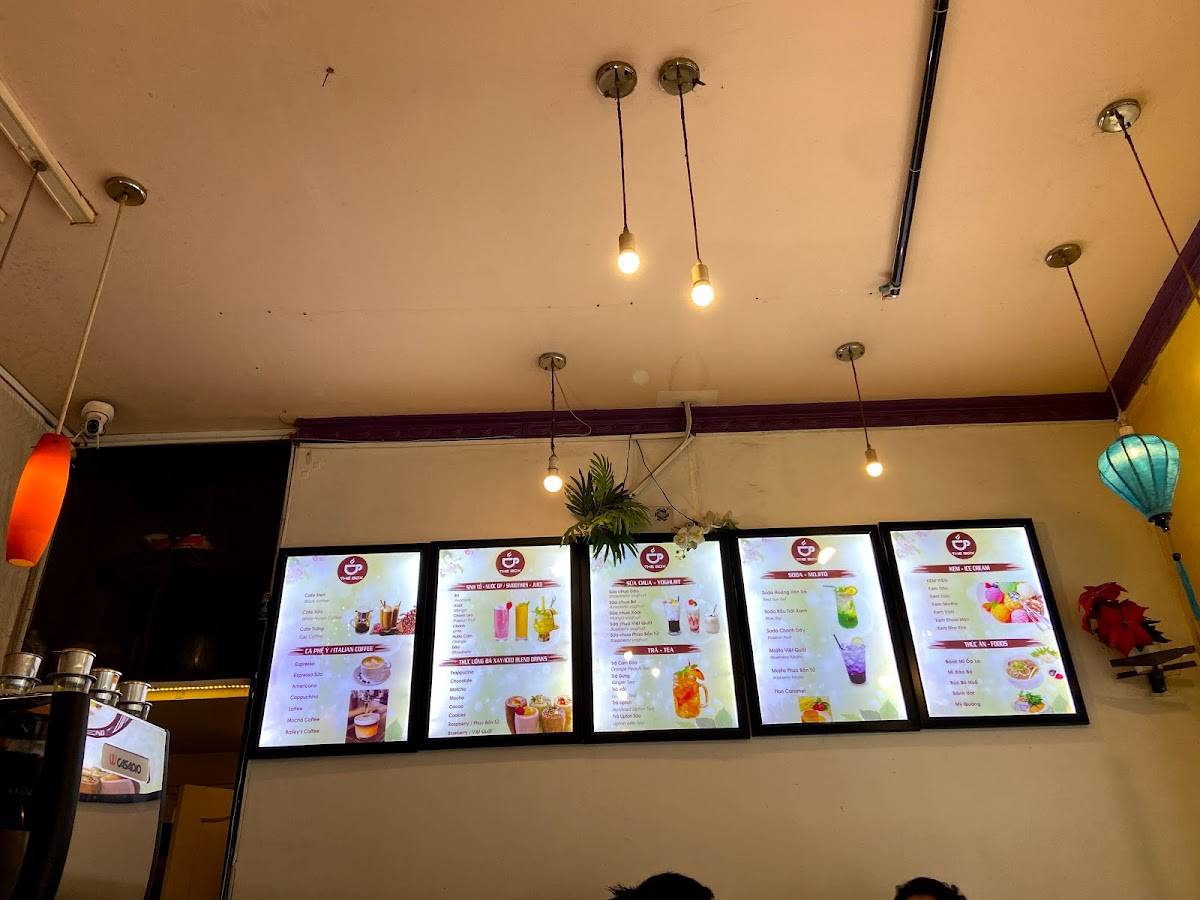 Menu at The Box Coffee Shop cafe, Ho Chi Minh City, 77 Thủ Khoa Huân