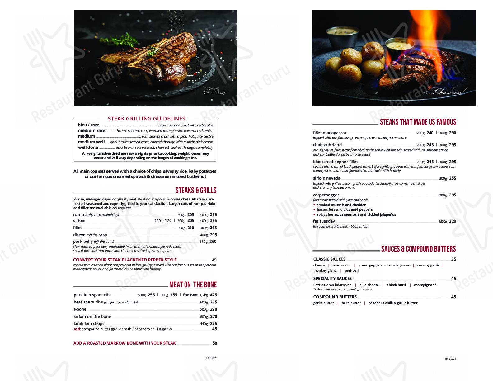 Menu at The Brewmaster pub & bar, Port Elizabeth