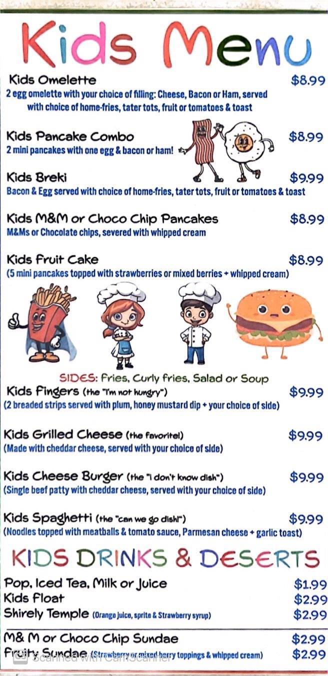 Menu at The Bridge Eatery & Bar, Nanton