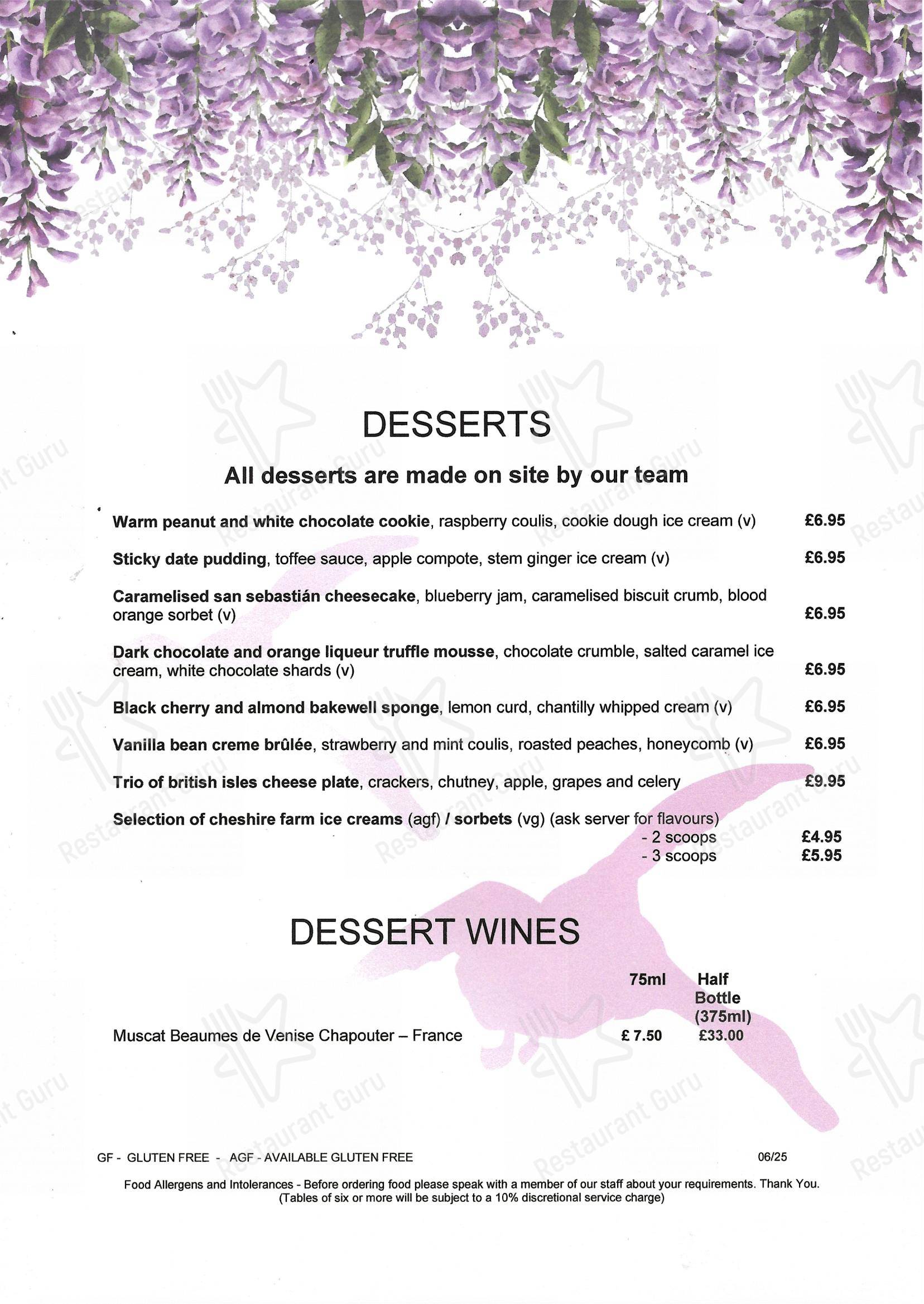 Menu at The Church Inn pub & bar, Cheadle, 90 Ravenoak Rd