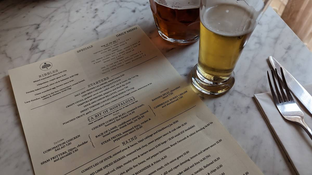 Menu at The Churchill Tree pub & bar, Nether Alderley