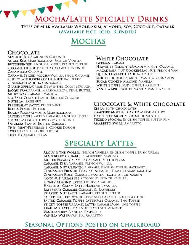 Menu at The Corner Nook-Red Cloud, Red Cloud