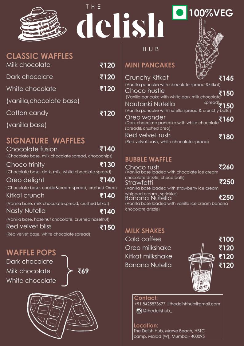 Menu at The Delish Hub, Mumbai