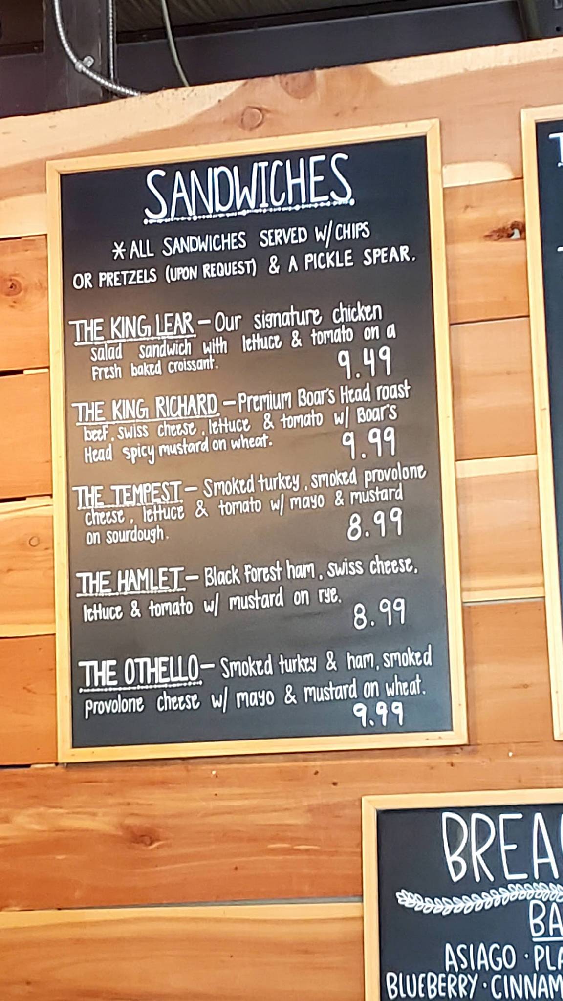 Menu at The Drowsy Poet Coffee Co. @ Coffee Break Cafe, Pace, Woodbine Rd