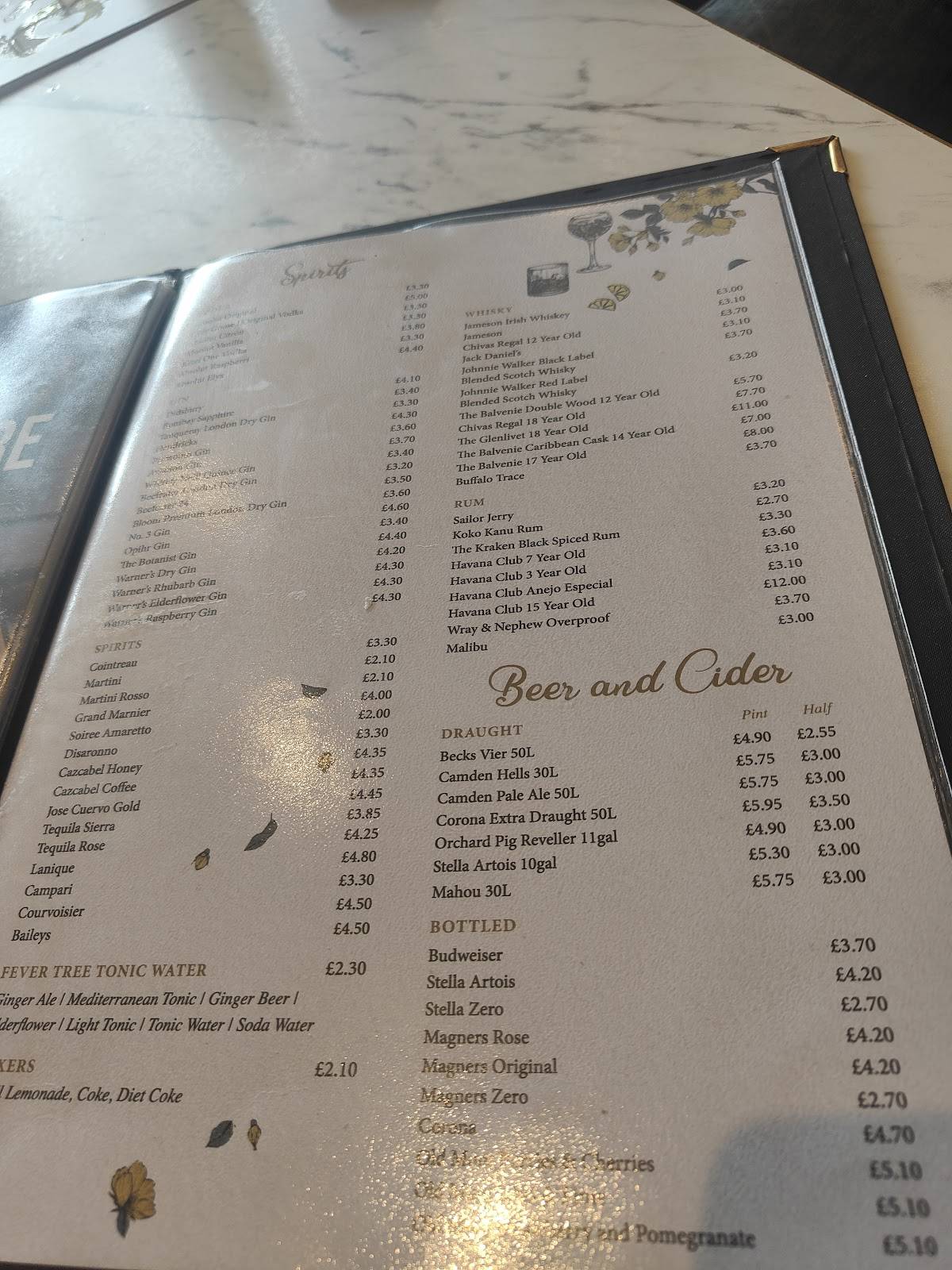Menu at The Exchange pub & bar, Romsey