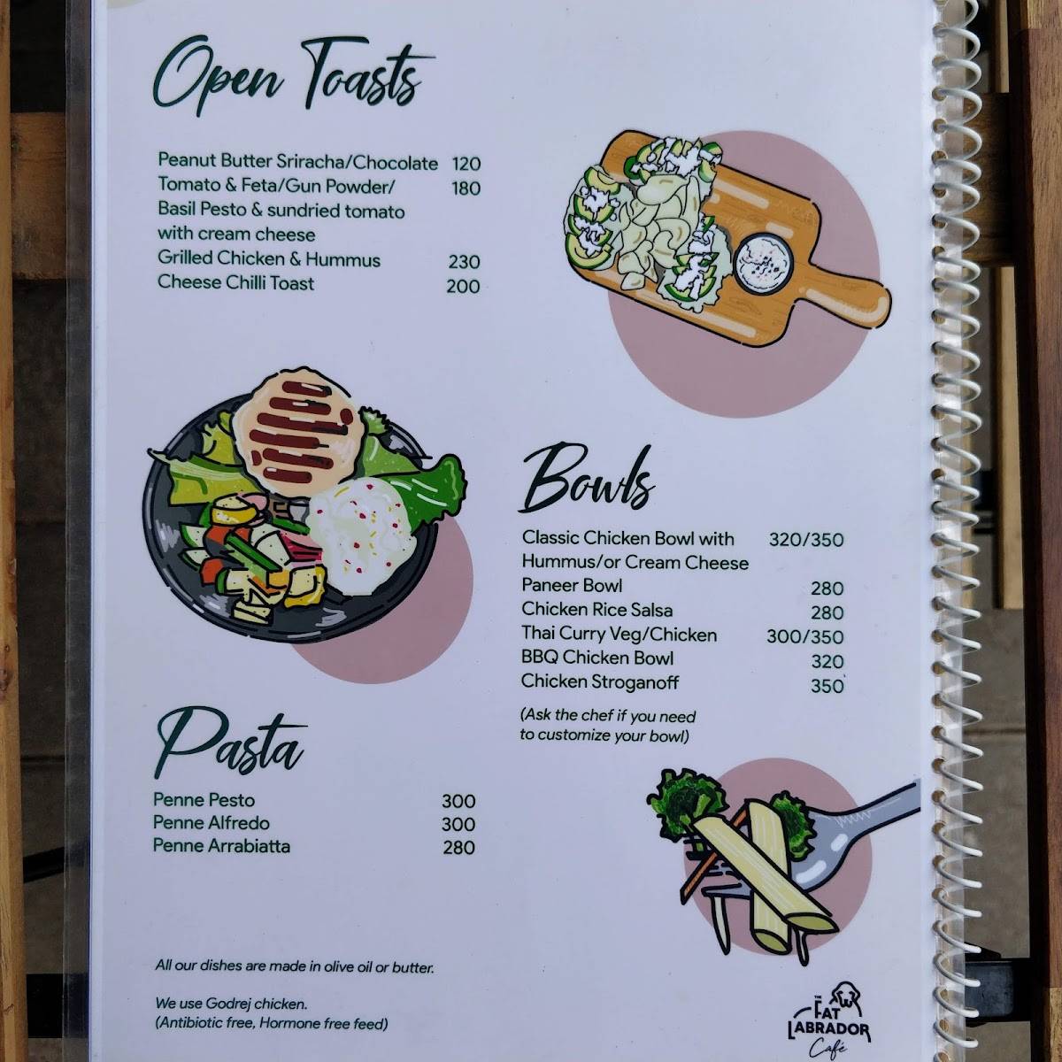 Menu at The Fat Labrador Café, Pune