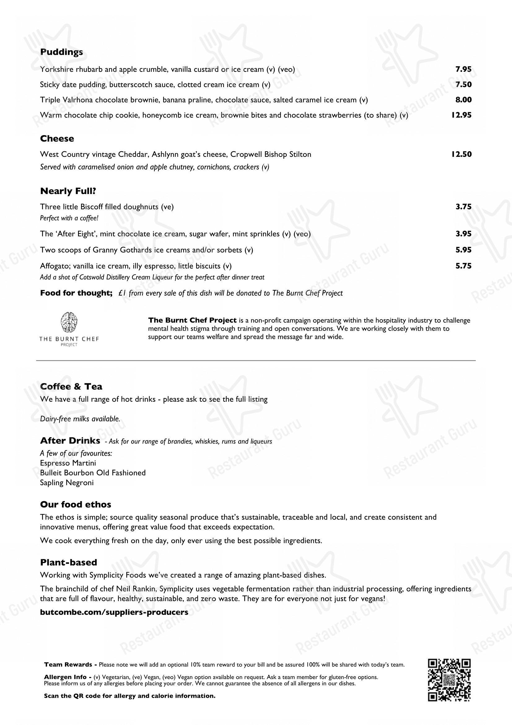 Menu at The Fish Inn, Ringwood pub & bar, Ringwood, The Bridges