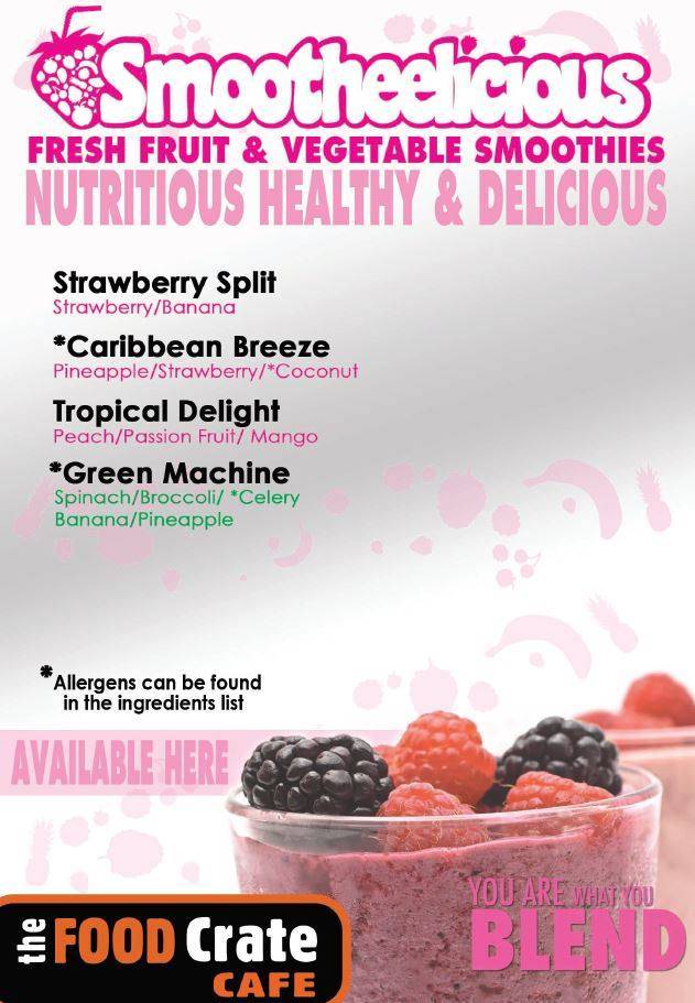 Menu at The Food Crate Cafe, Bellshill