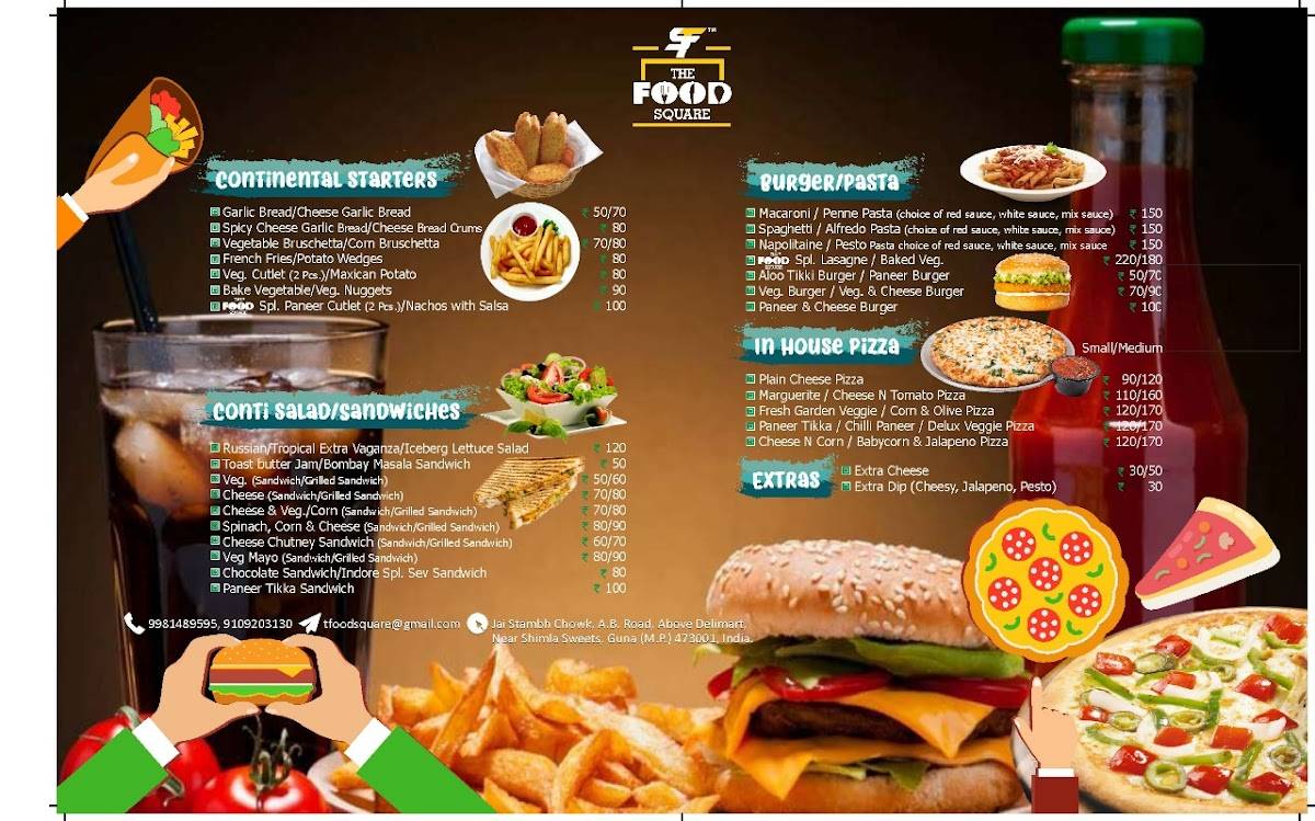 Menu at The Food Square, Guna