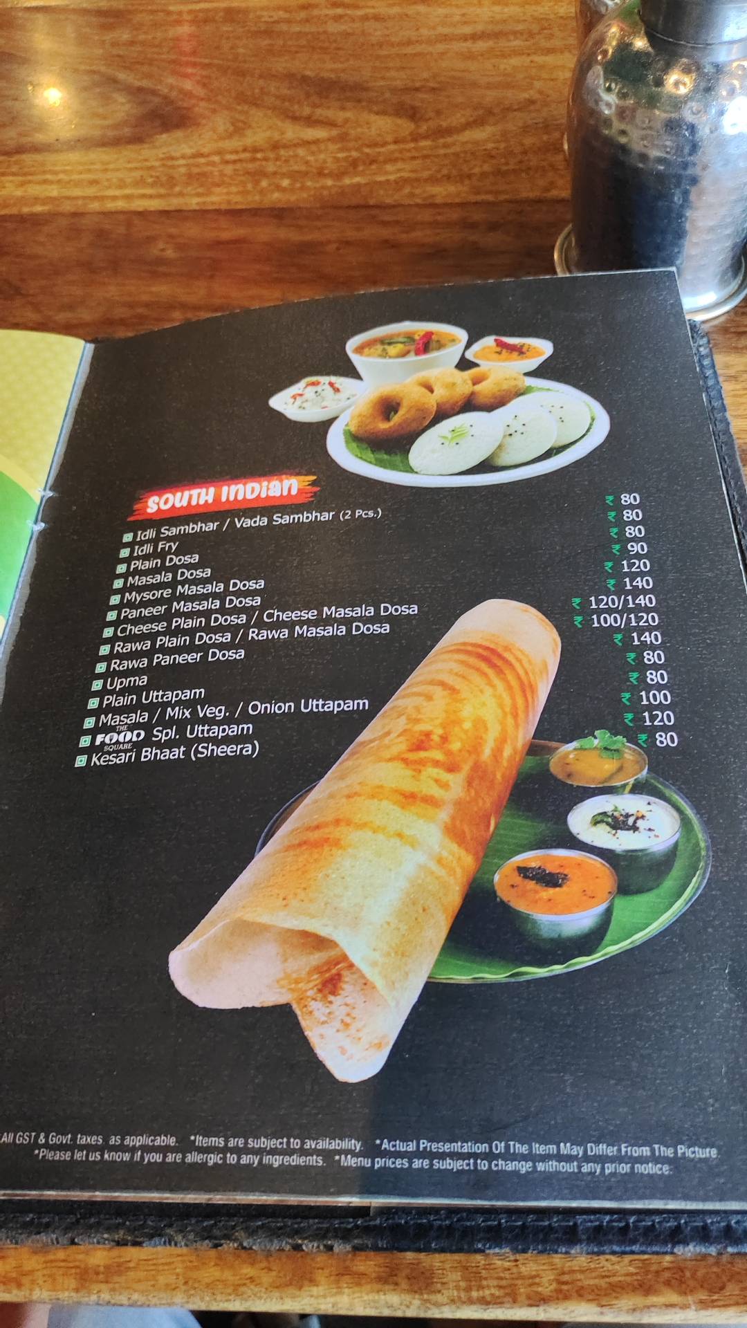 Menu at The Food Square, Guna