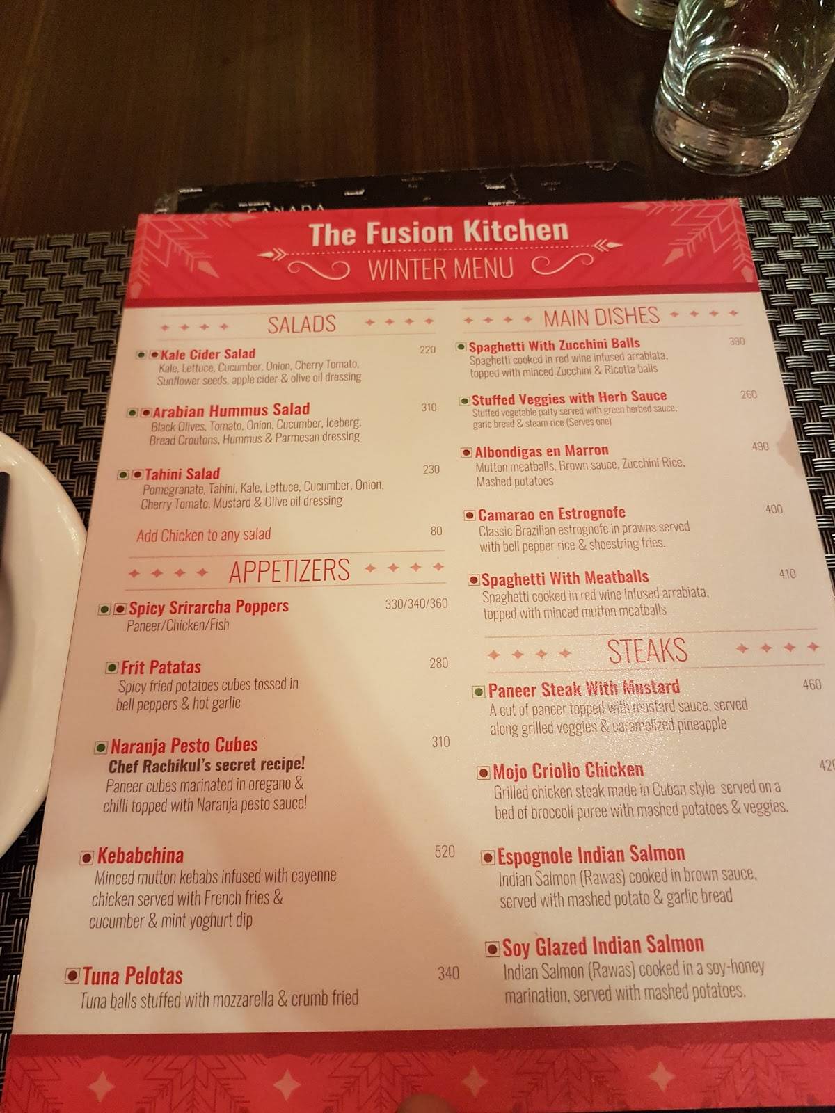 Menu at The Fusion Kitchen, Mumbai, Shop no 1