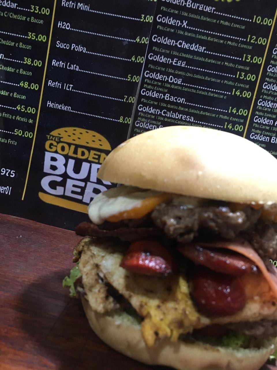 Menu at The Golden burger pub & bar, Paulista