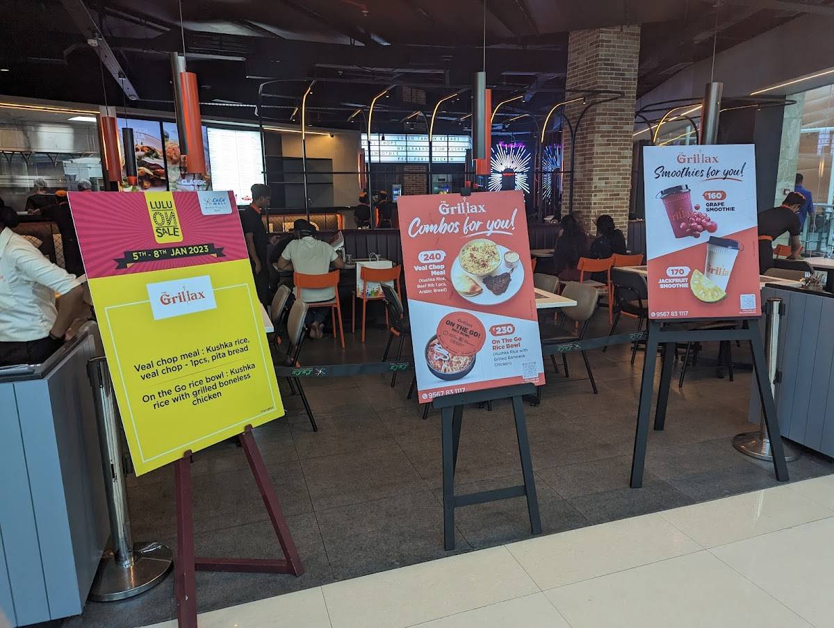 Menu at The Grillax Lulu Mall Kochi, Kochi