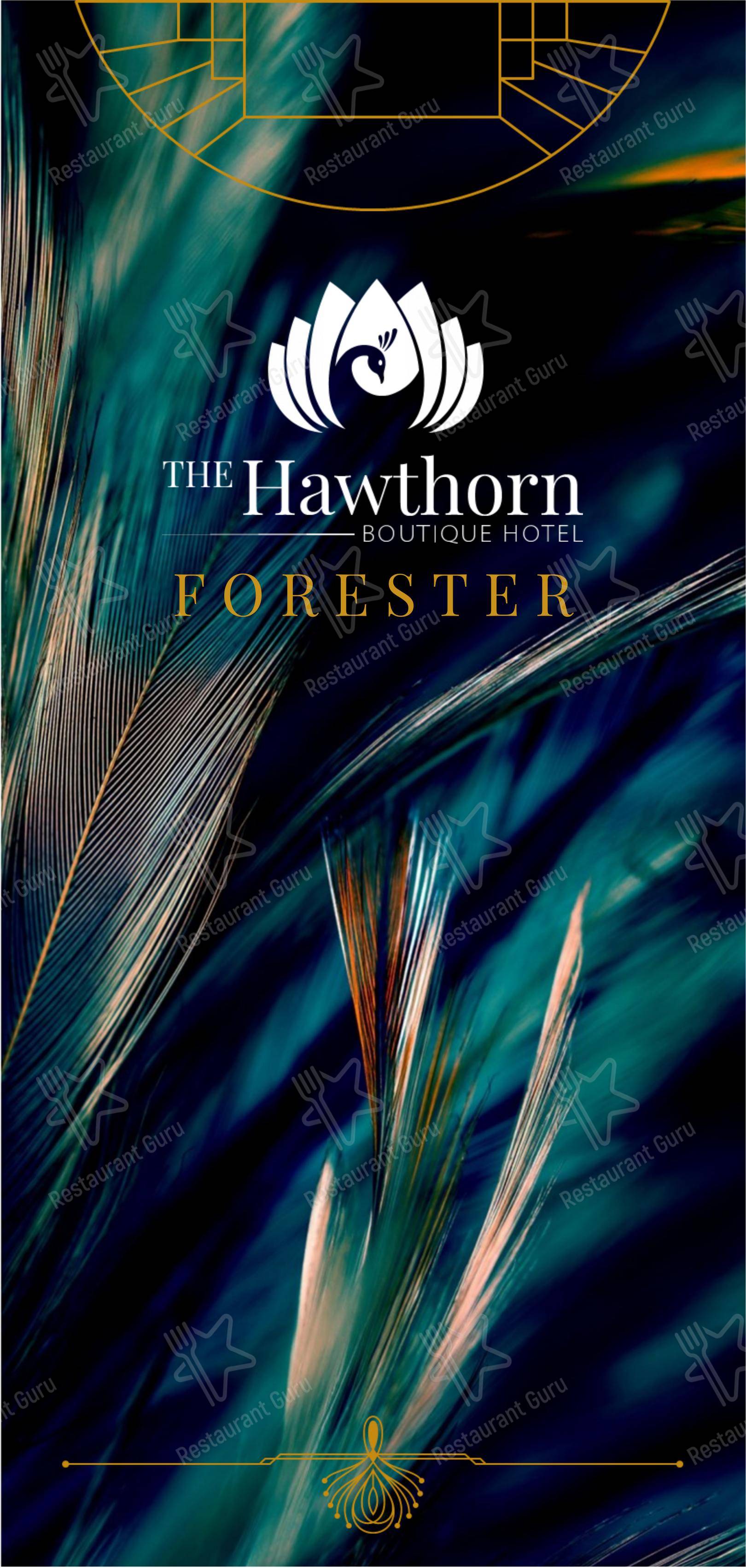 Menu at The Hawthorn Boutique Hotel restaurant, George