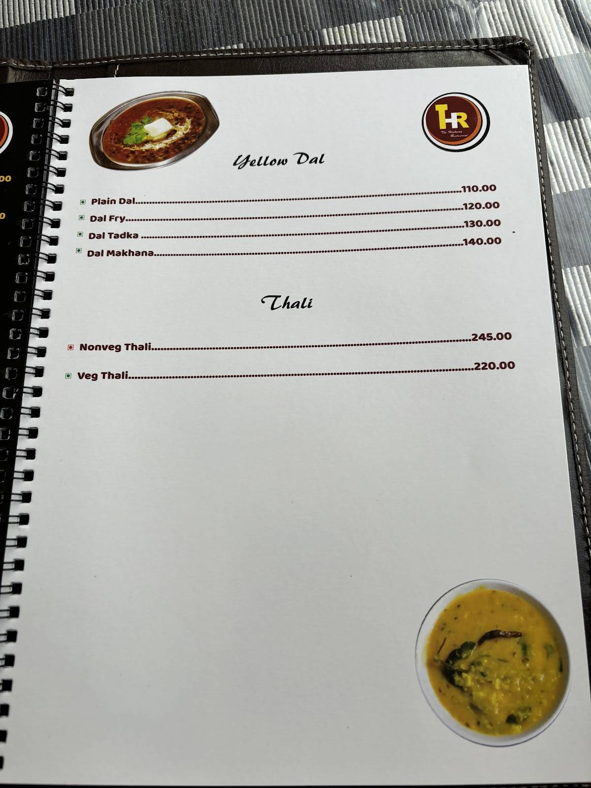 Menu at The Highway Restaurant, Patna, Near BMP 16