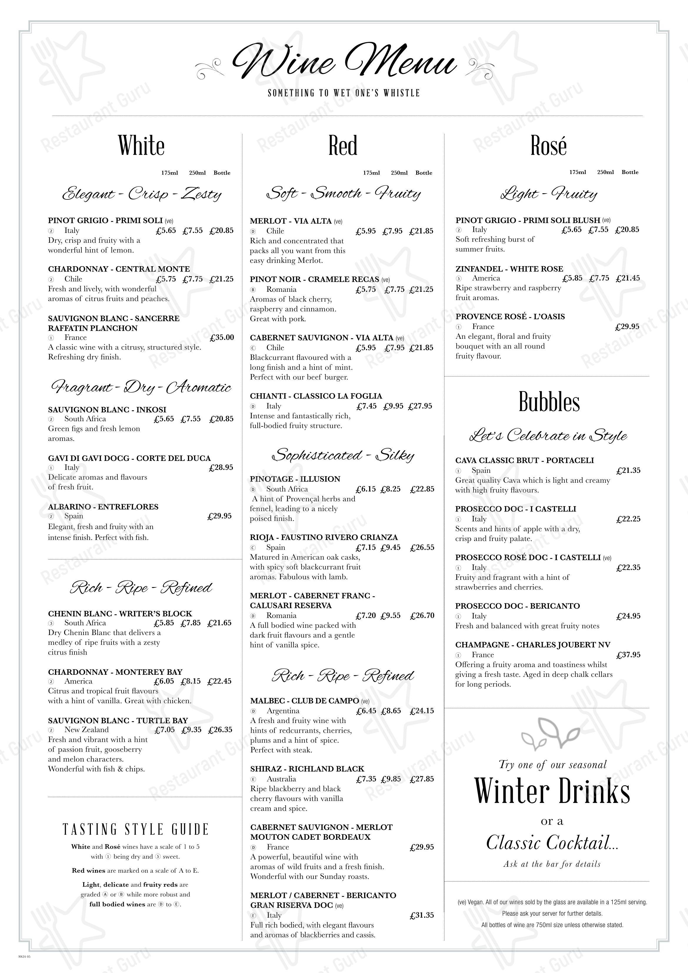 Menu at The Hornsmill pub & bar, Helsby