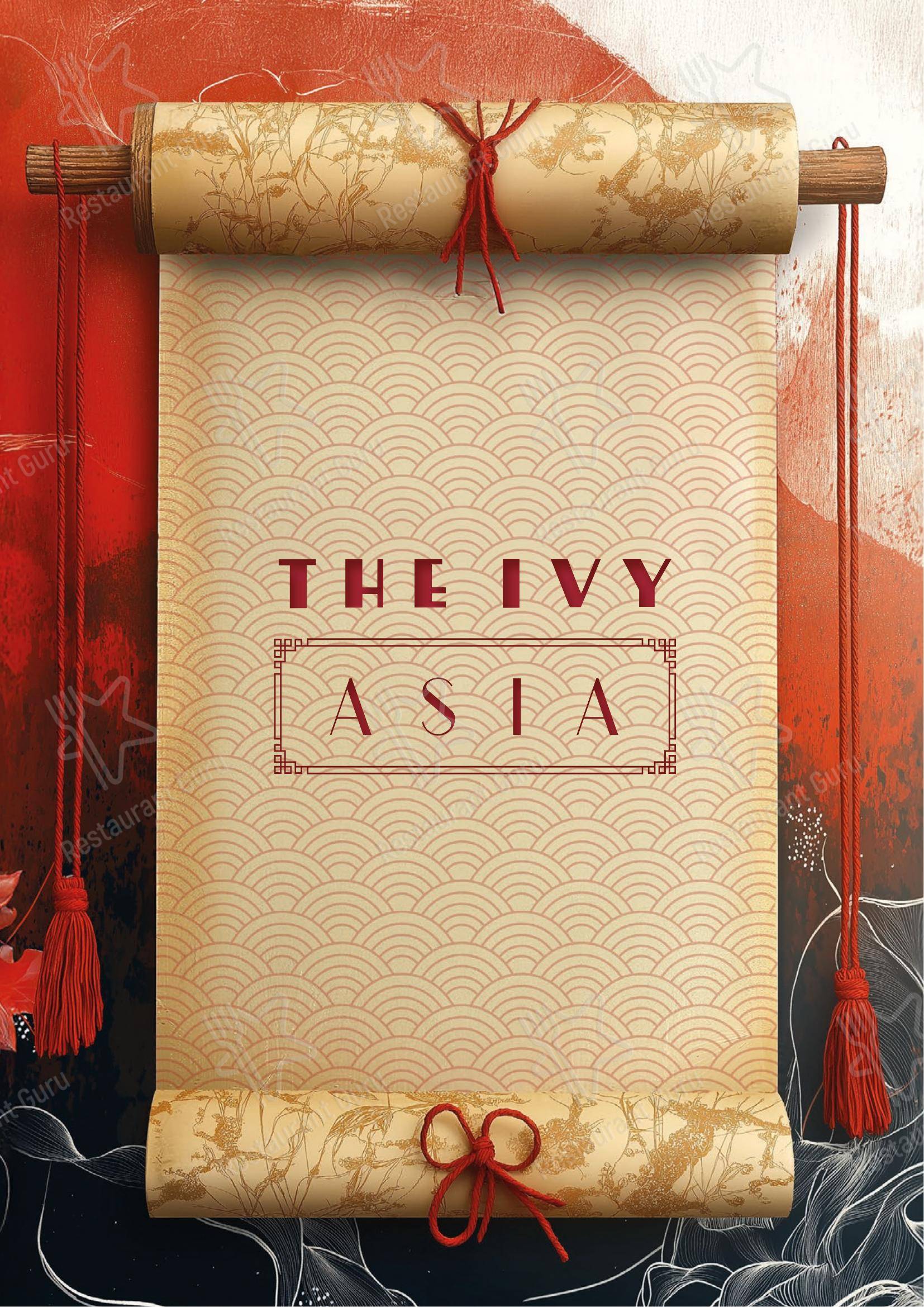 Menu at The Ivy Asia Chelsea restaurant, London