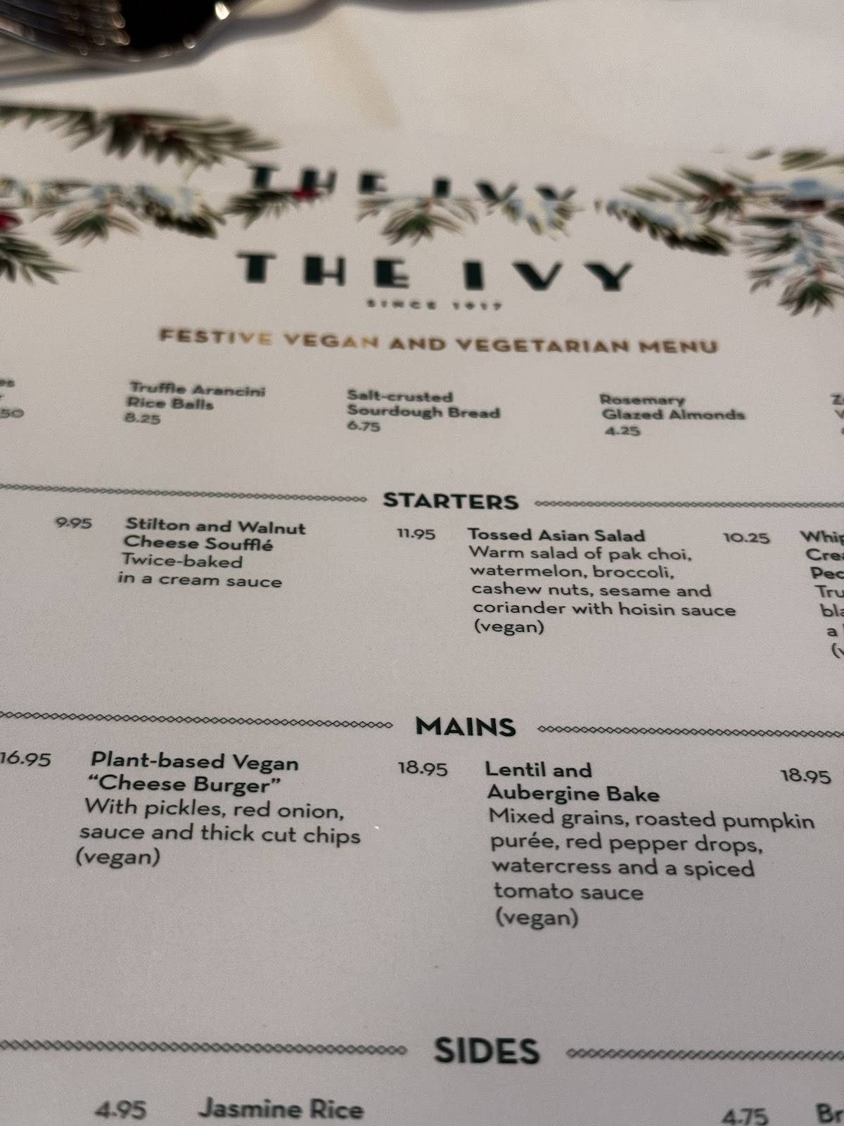 Menu at The Ivy St Albans Brasserie restaurant, St Albans
