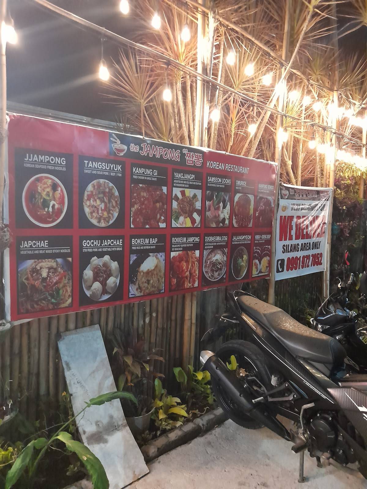Menu at The Jampong restaurant, Silang