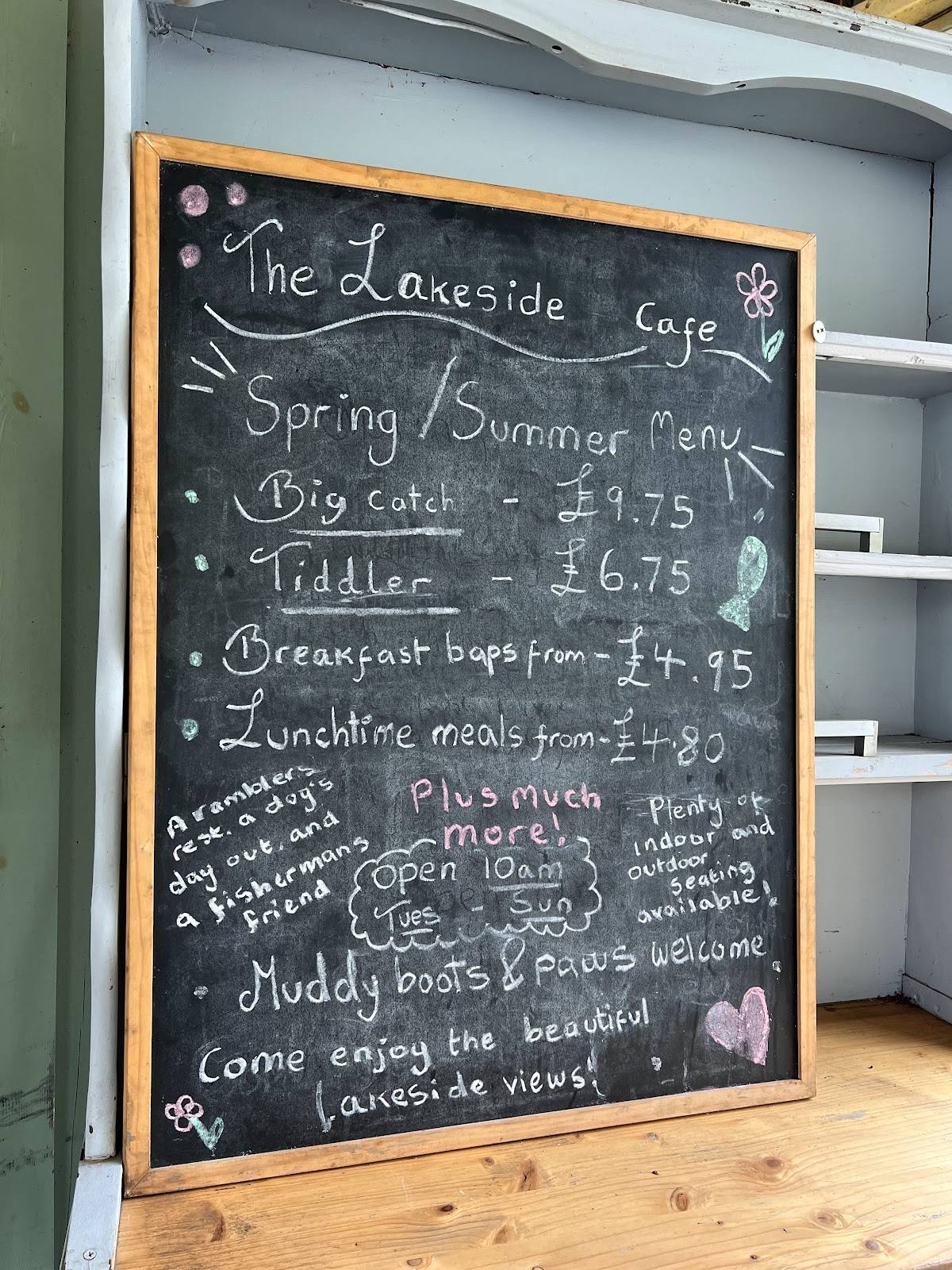 Menu at The Lakeside Cafe’, Dronfield