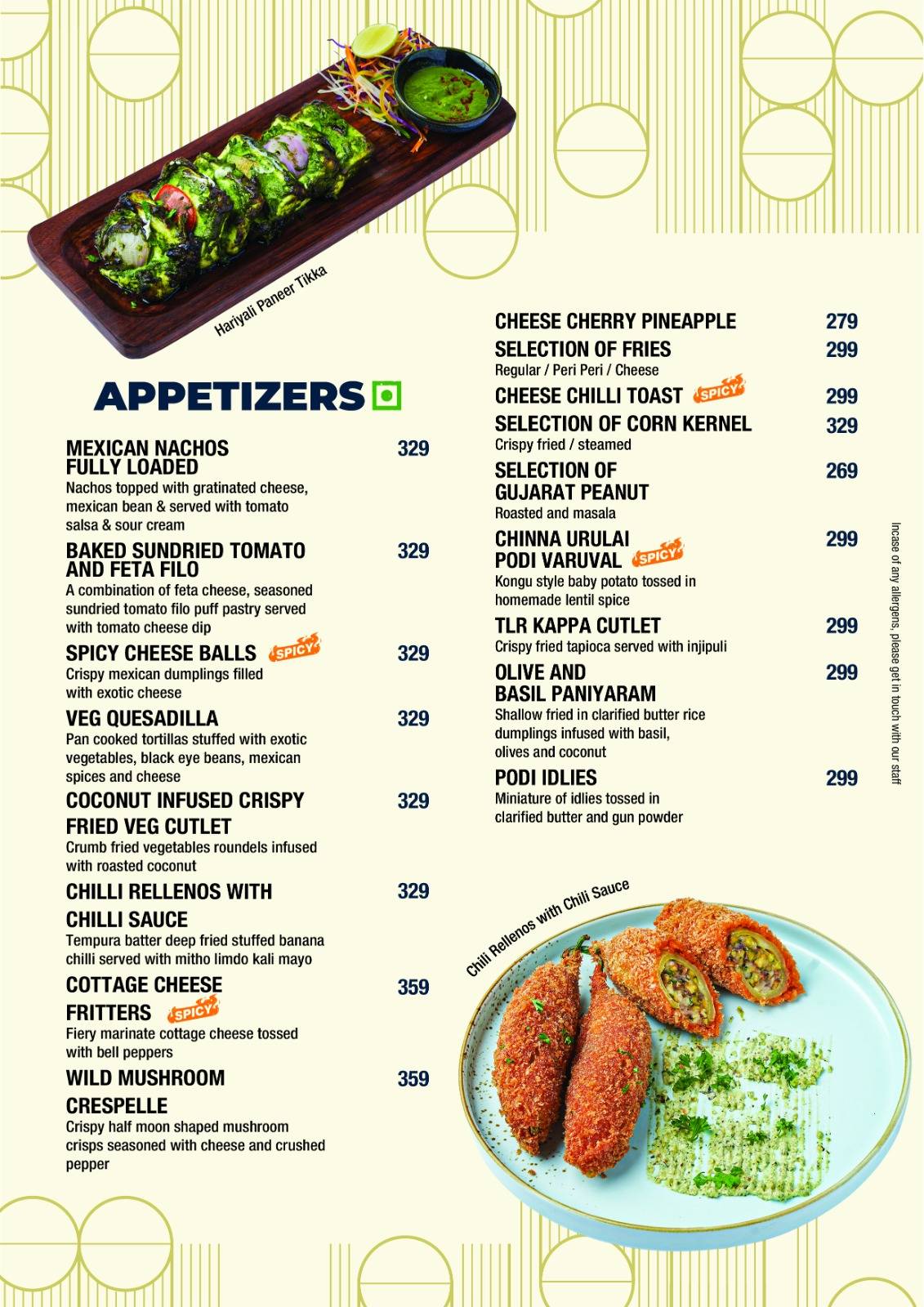Menu at The Living Room Coimbatore, Coimbatore