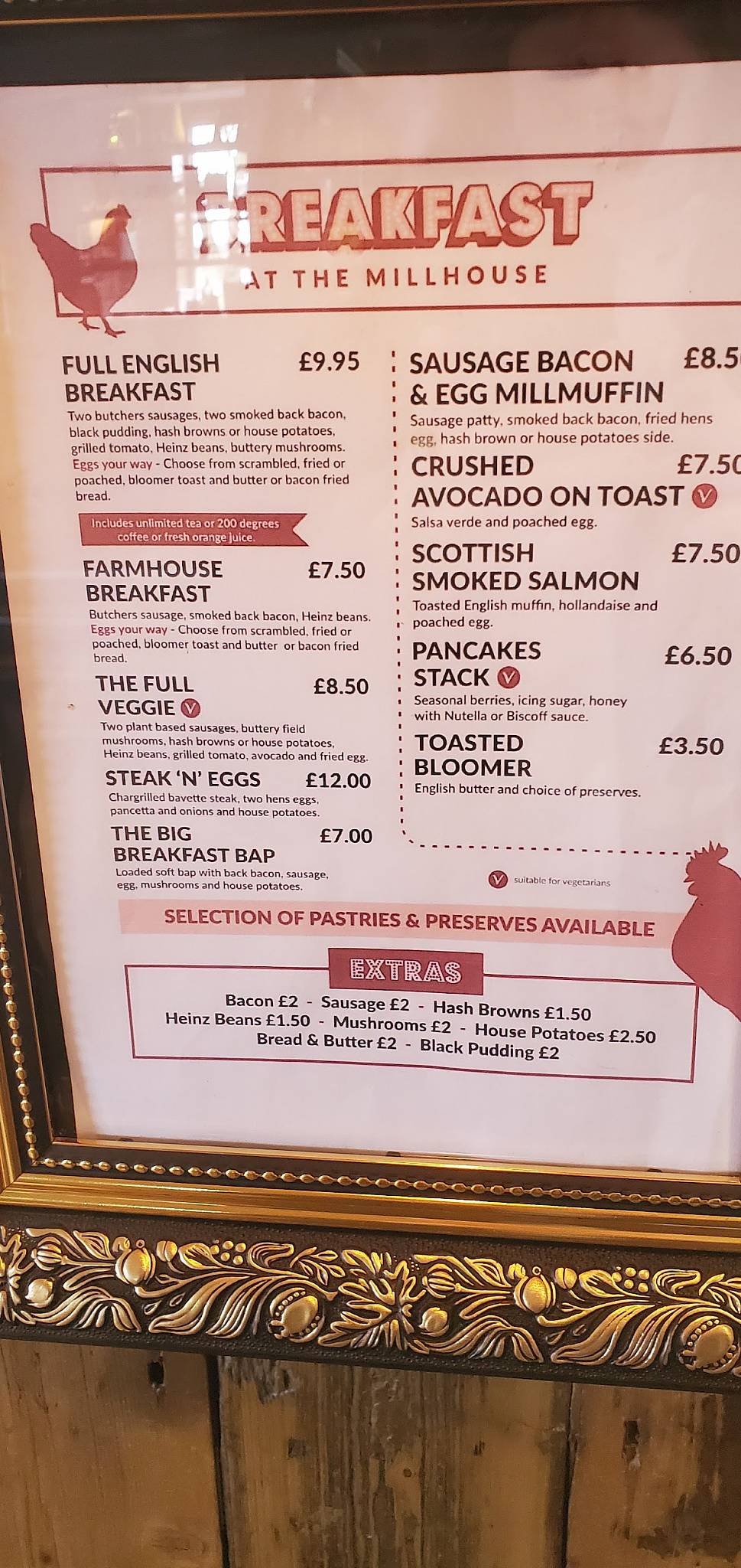 Menu at The Millhouse pub & bar, Worksop, 194 Newcastle Ave