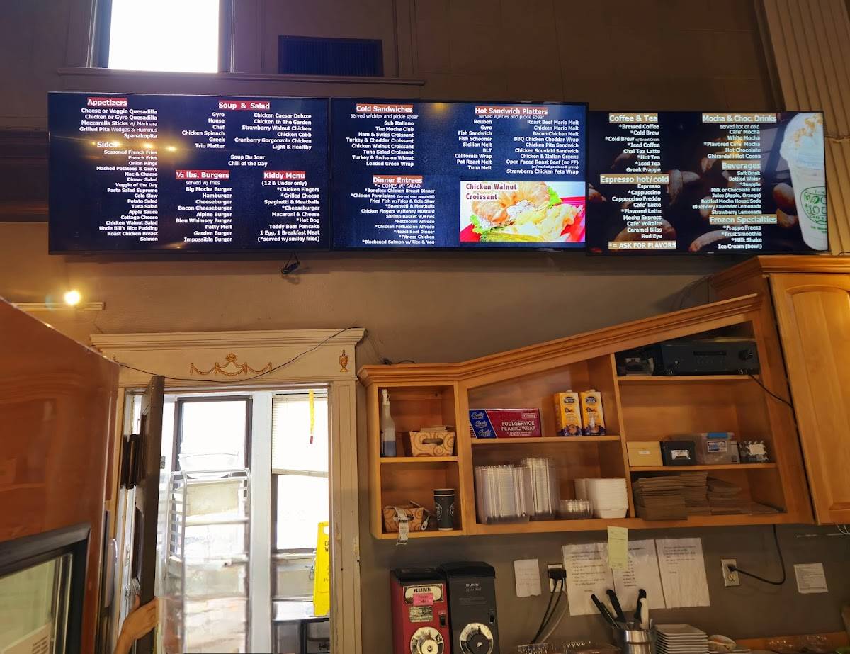 Menu at The Mocha House - Warren restaurant, Warren
