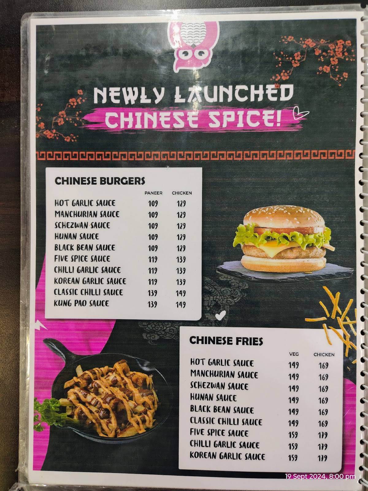 Menu at The Momo Factory, Aurangabad