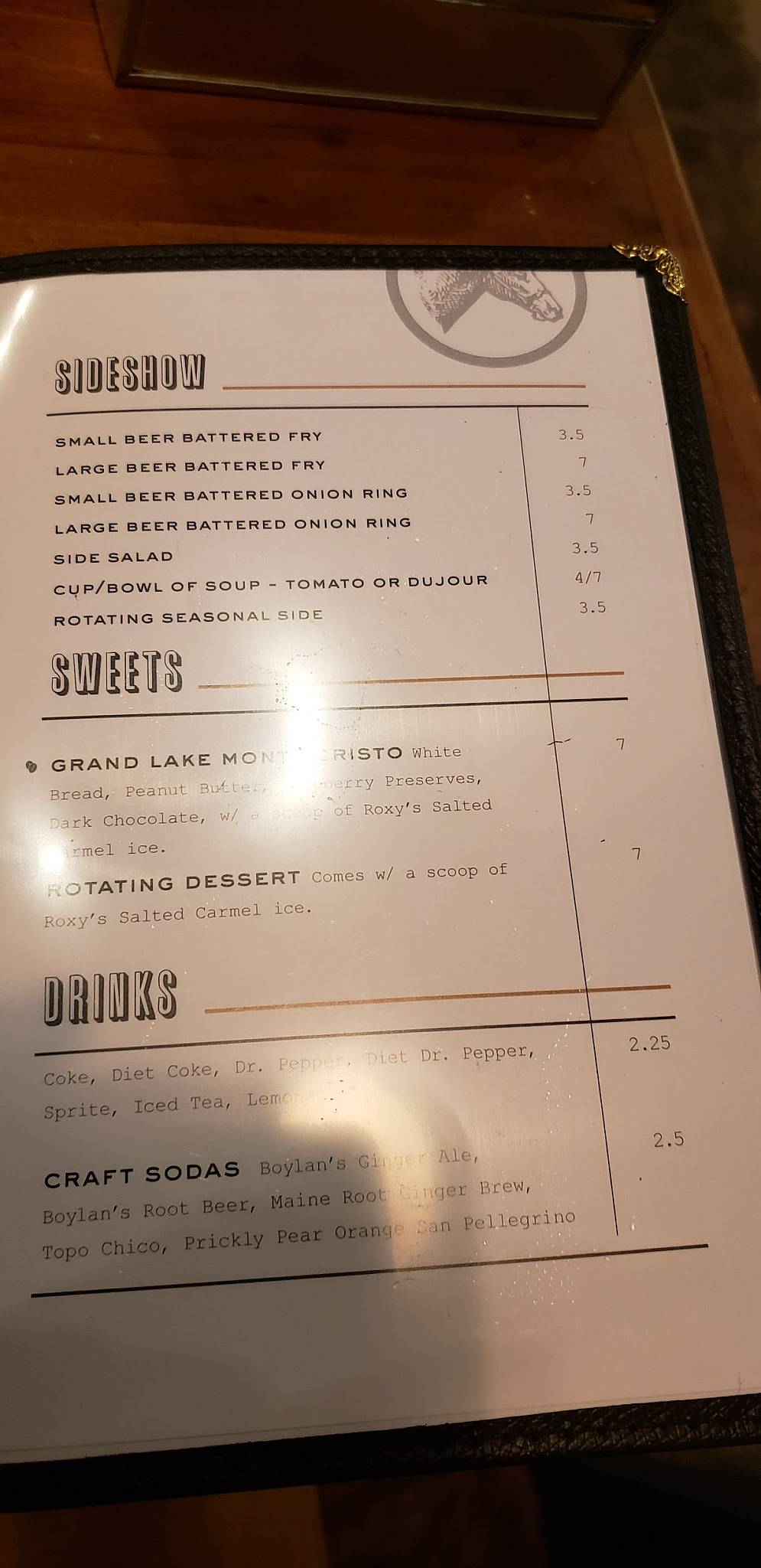 Menu at The Mule Edmond pub & bar, Edmond