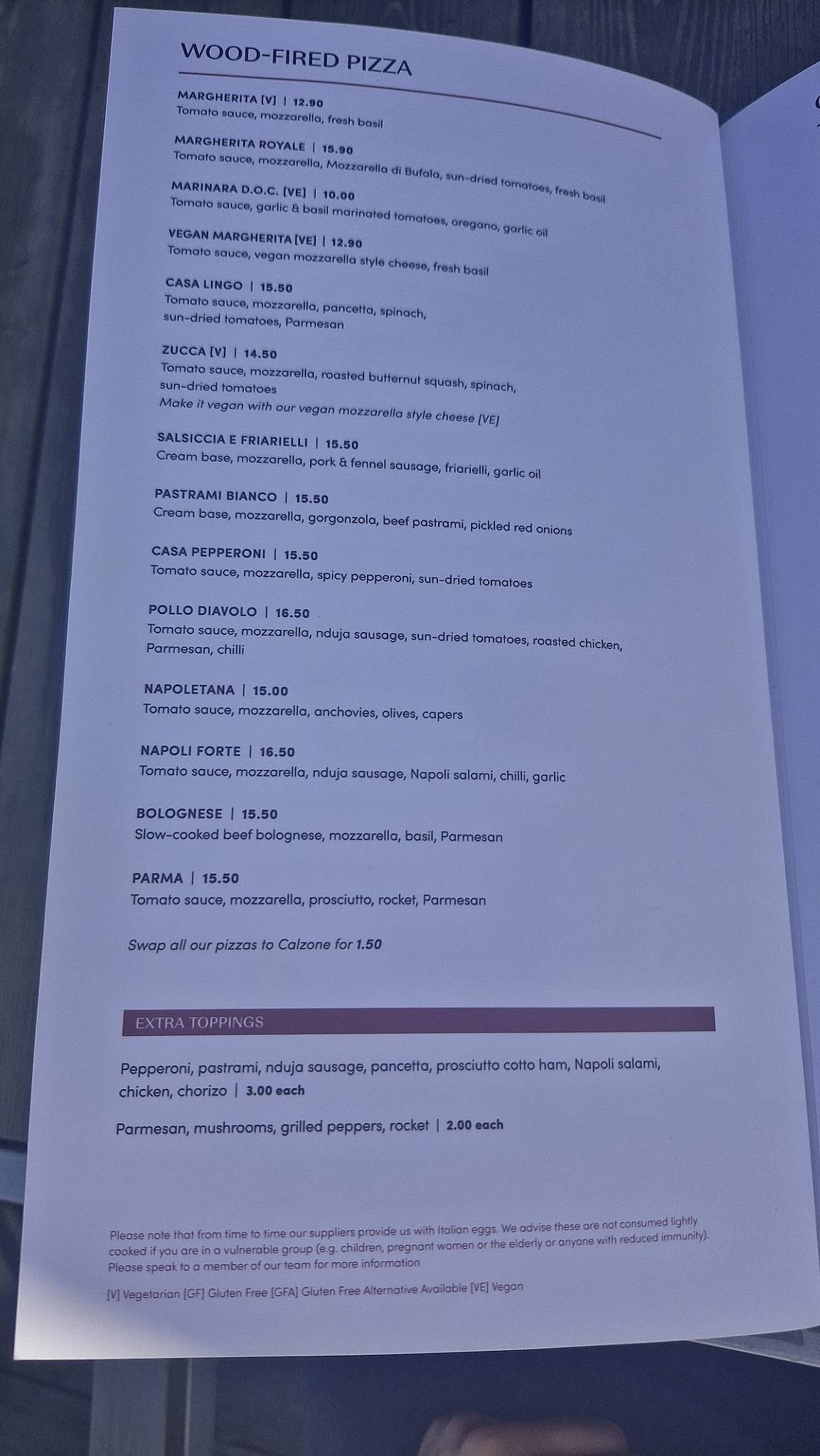 Menu at The Navigation Inn pub & bar, Cosgrove, Thrupp Wharf Marina