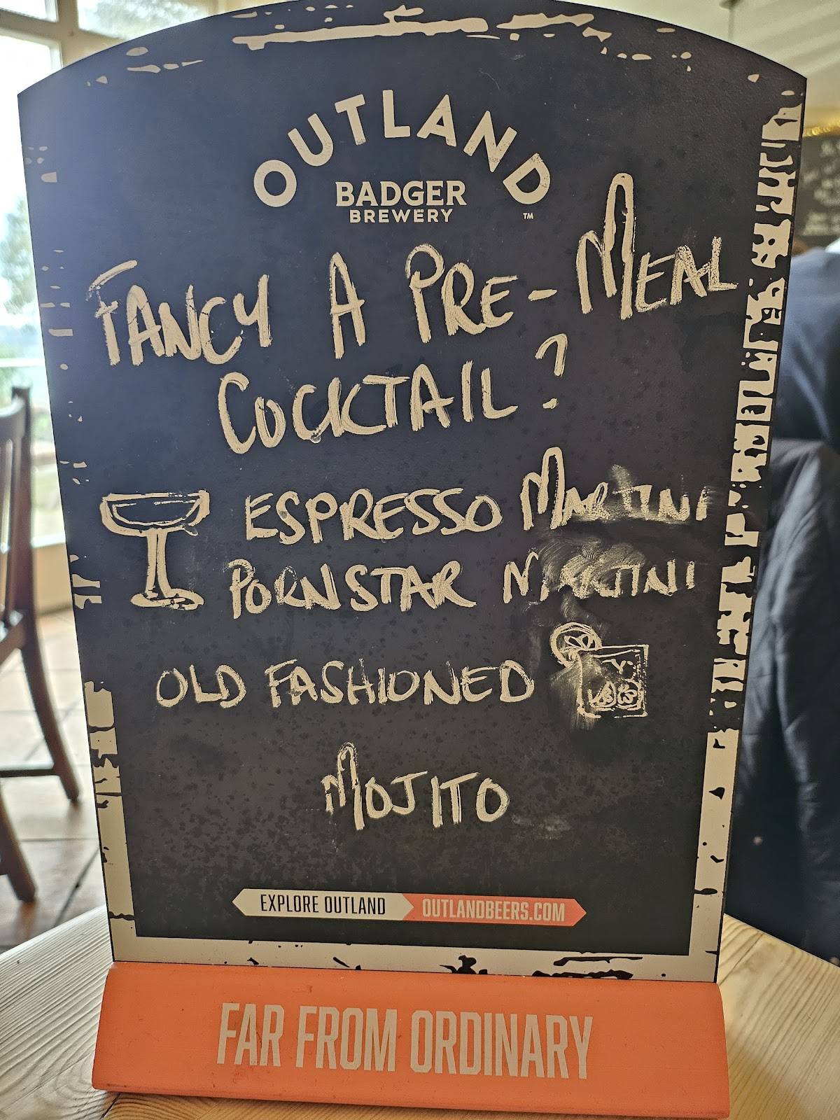 Menu at The Ness restaurant, Teignmouth