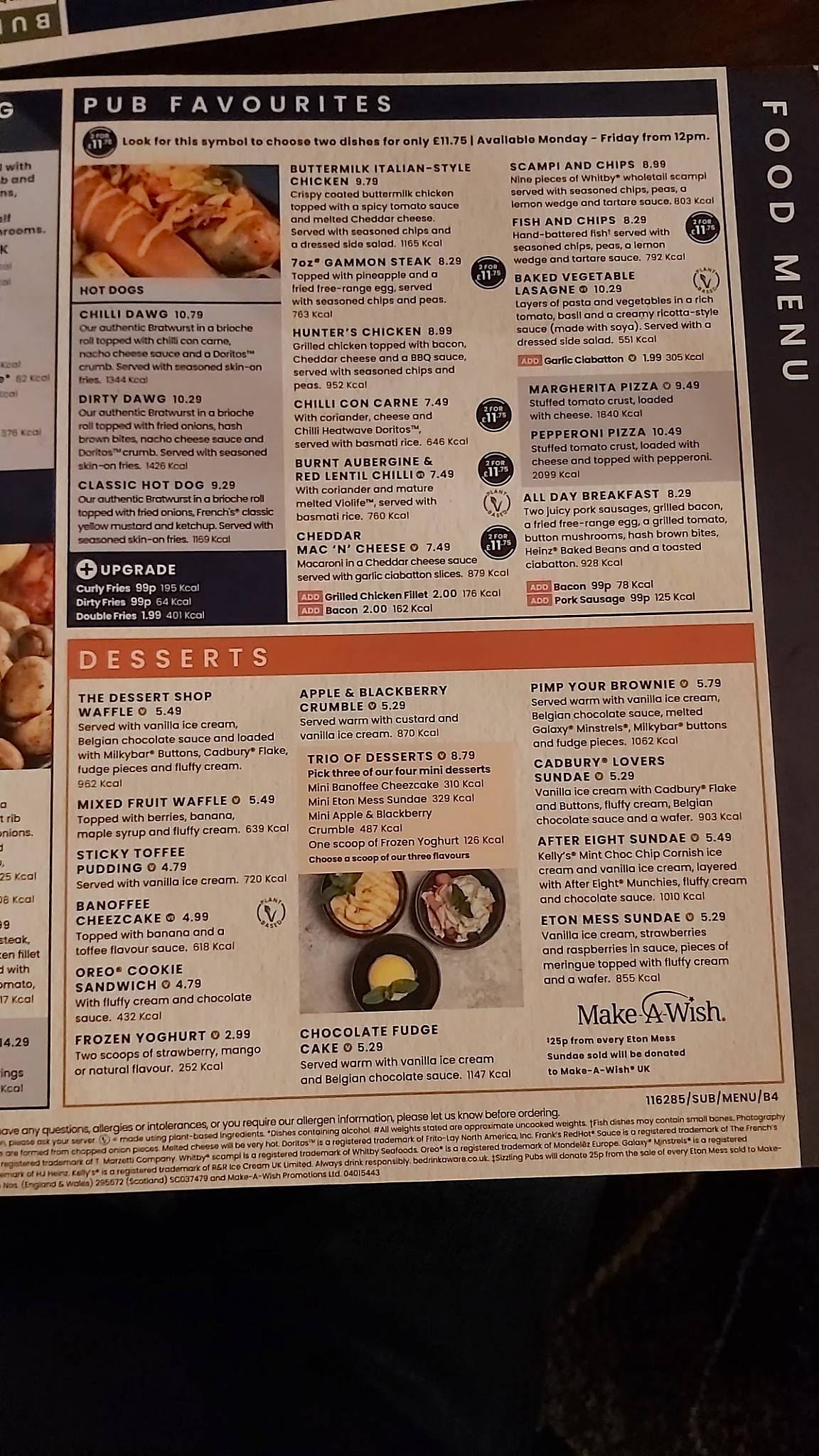 Menu at The Newlands pub & bar, Coventry, Tile Hill Ln
