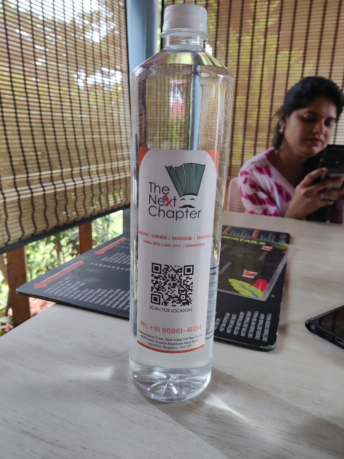 Menu at The Next Chapter, Bengaluru, Towards