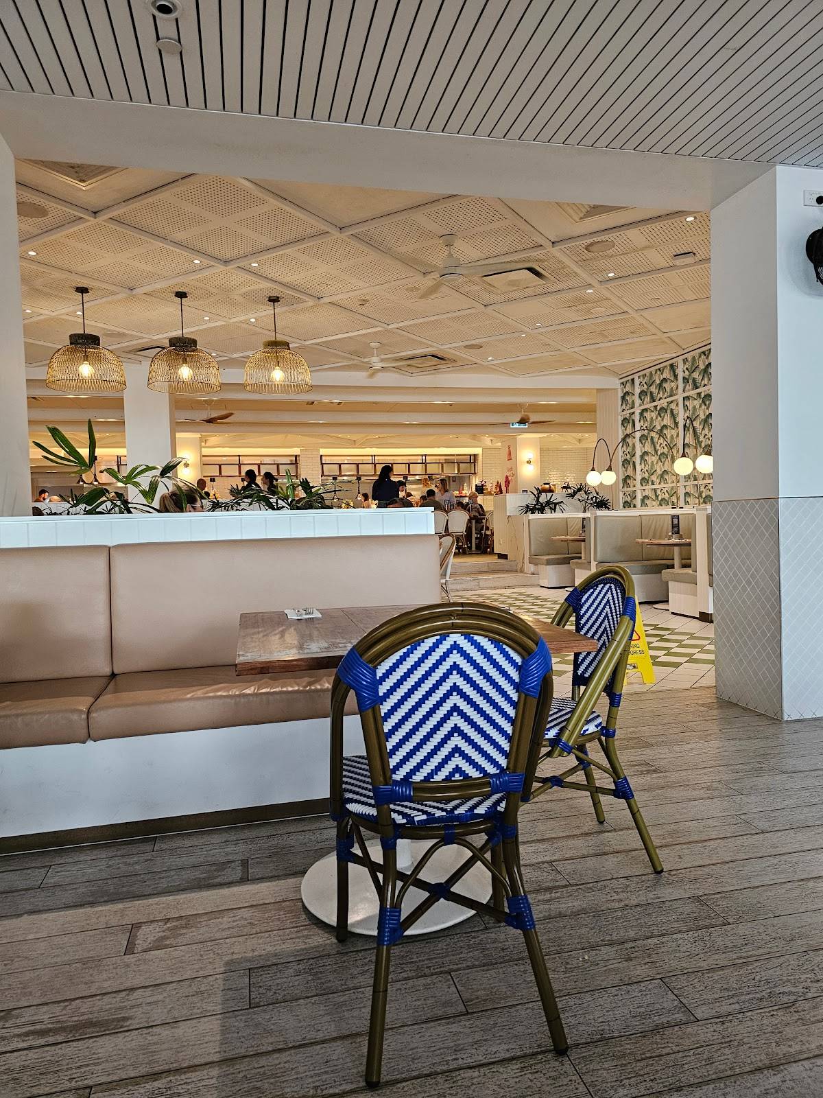 Menu at The Palm House restaurant, Townsville City