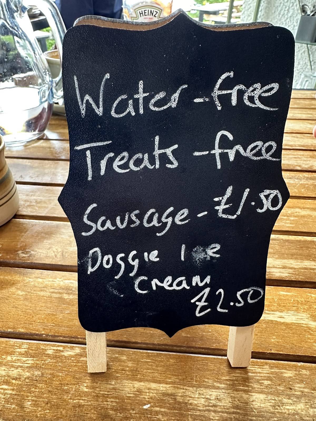 Menu at The Pier cafe, Lairg