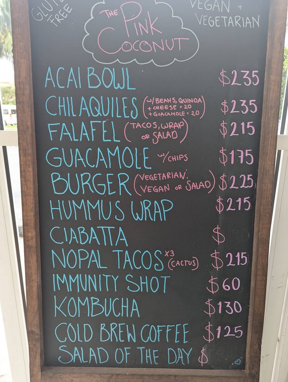 Menu at The Pink Coconut Cancun restaurant, Cancún, Km. 16.5