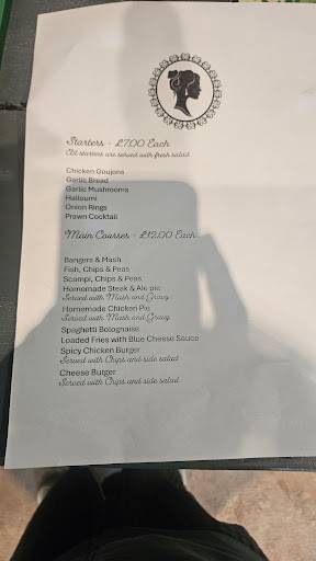 Menu at The Prussian Queen pub & bar, Saltfleetby, Main Road