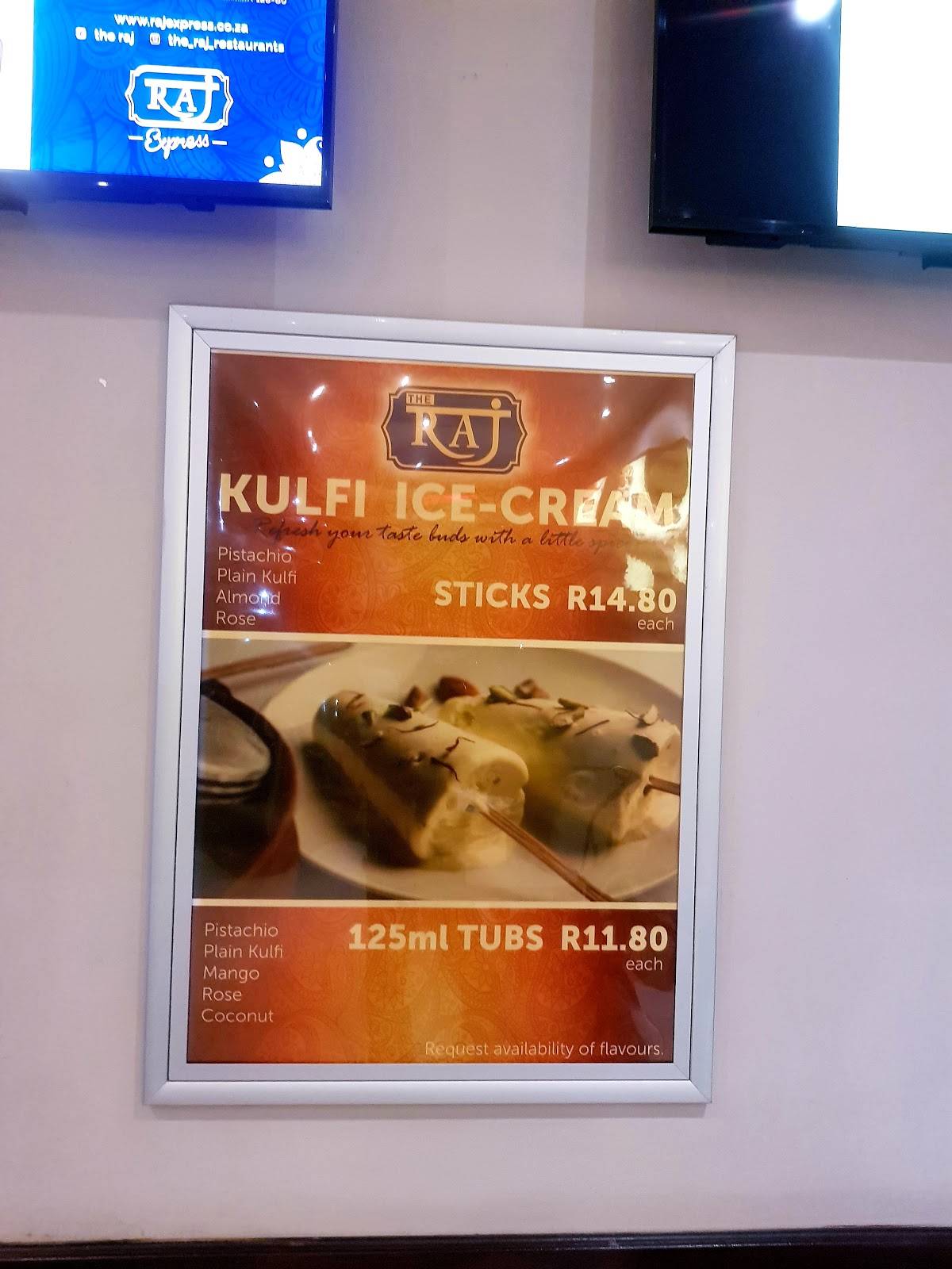 Menu at The Raj Midrand Express restaurant, Randburg