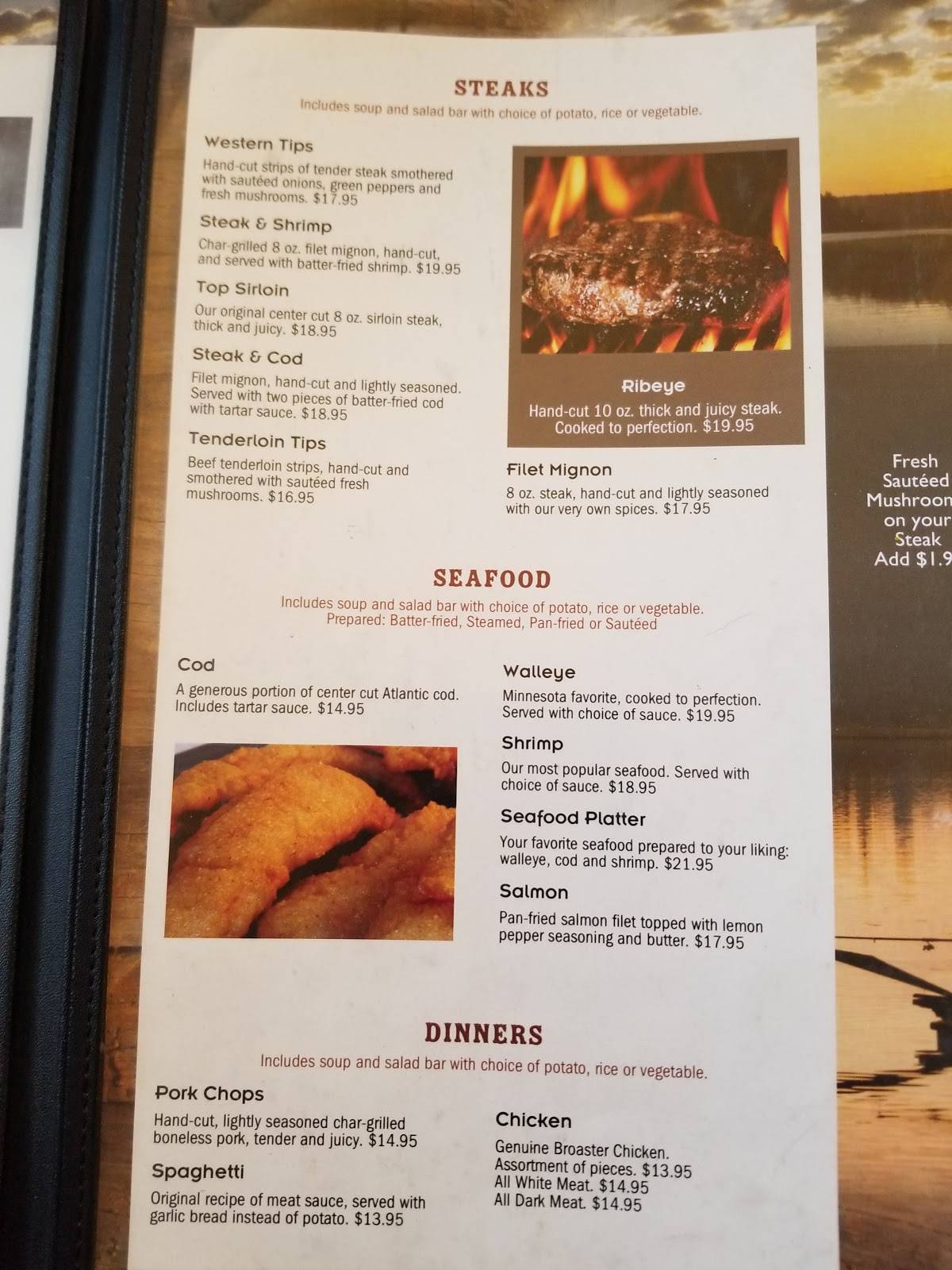 Menu at The Ranch Restaurant, Fairmont