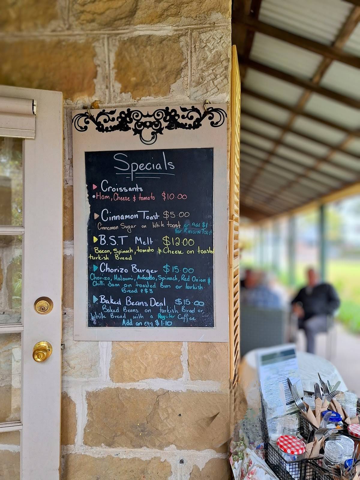 Menu at The Rectory cafe, Raymond Terrace