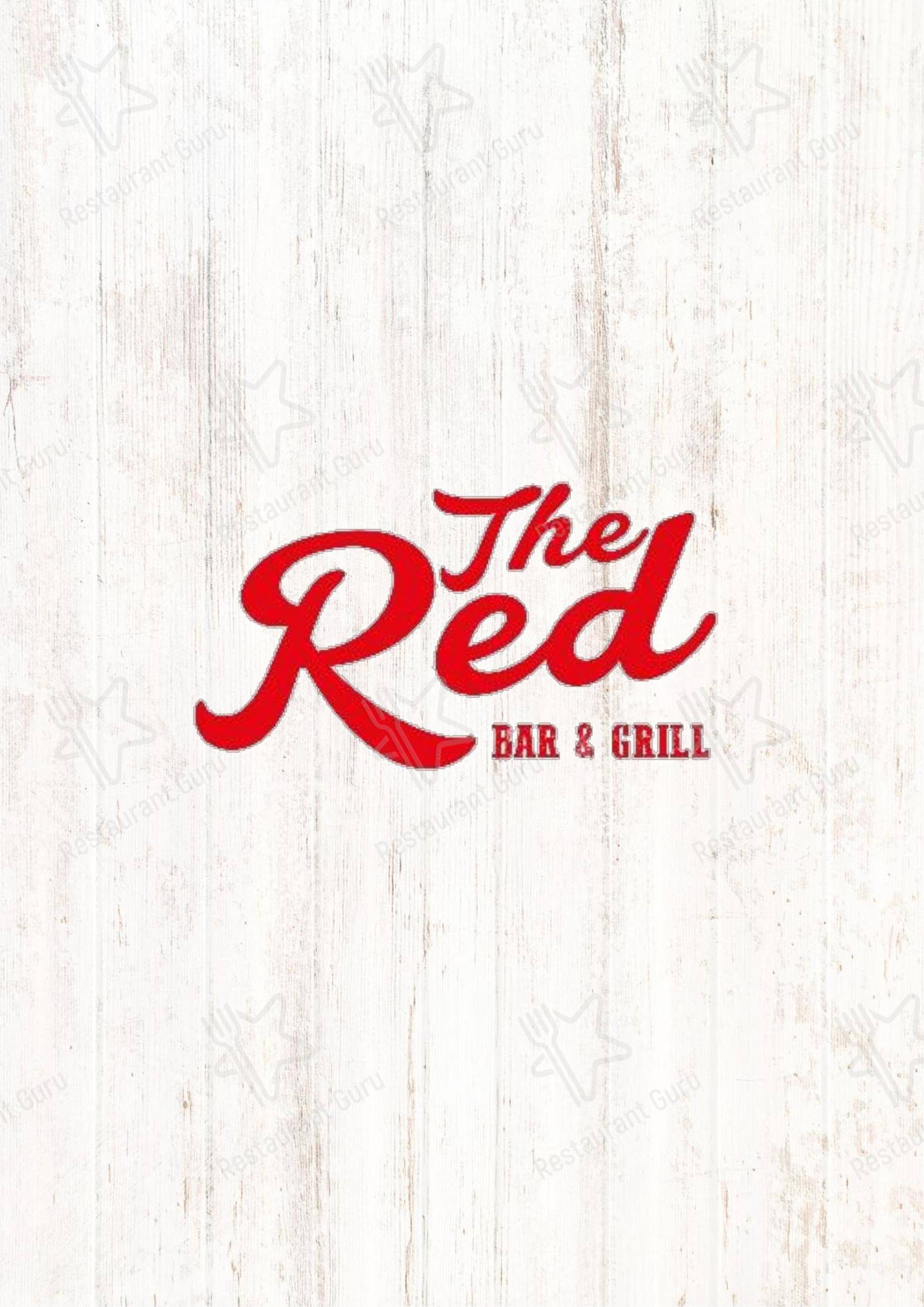 Menu at The Red Bar & Grill, Mansfield