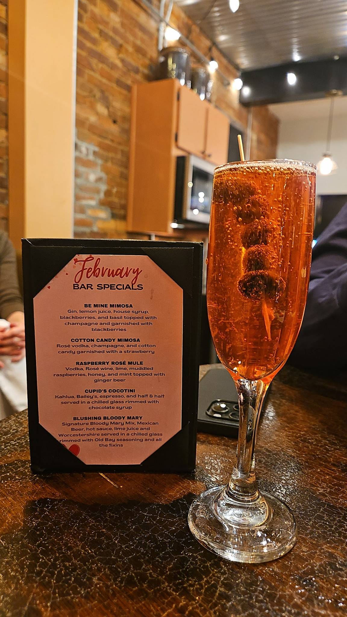 Menu at The Rooster One Thirty Six restaurant, Hartsville