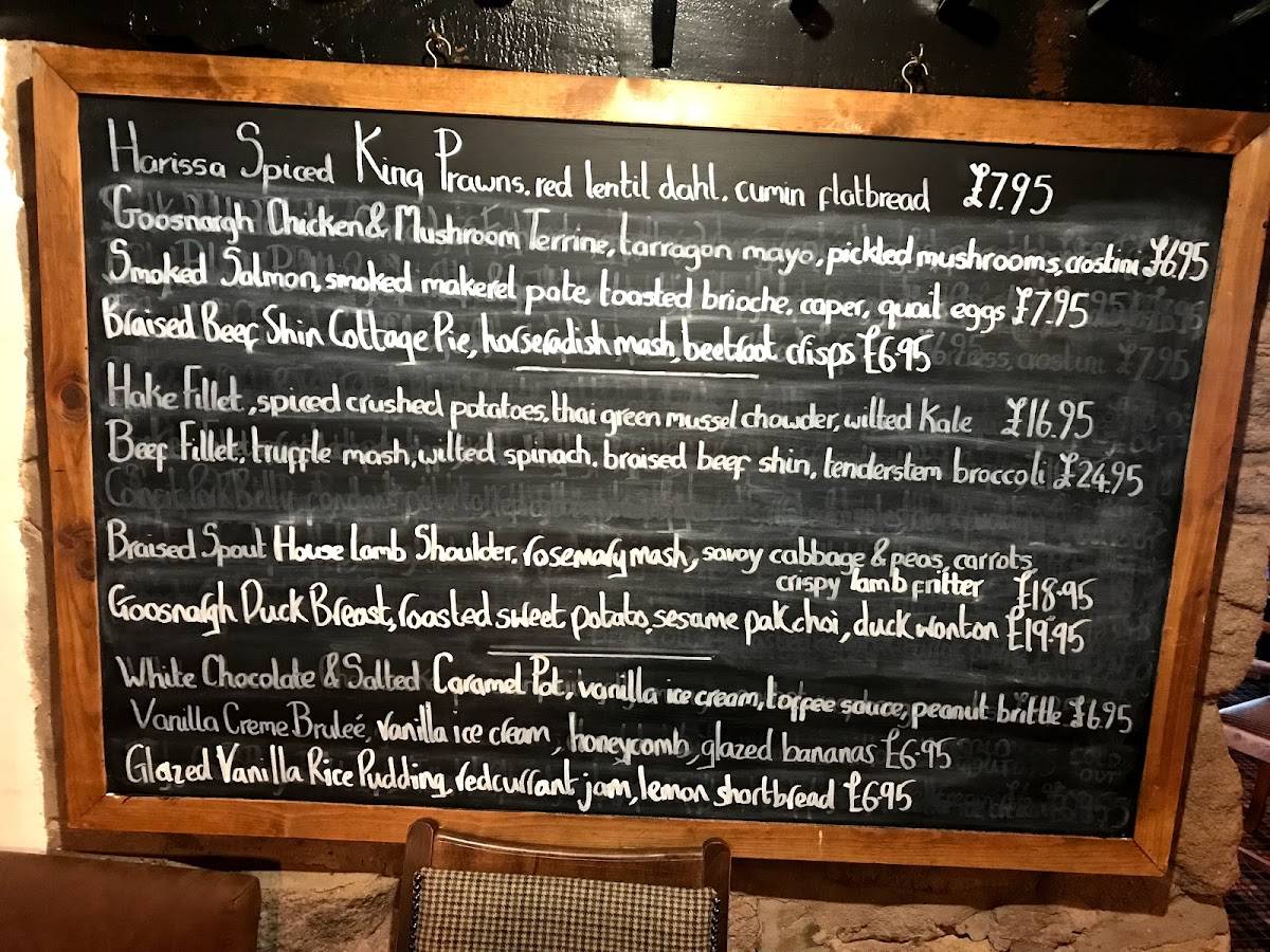Menu at The Royal Oak Riley Green pub & bar, Hoghton