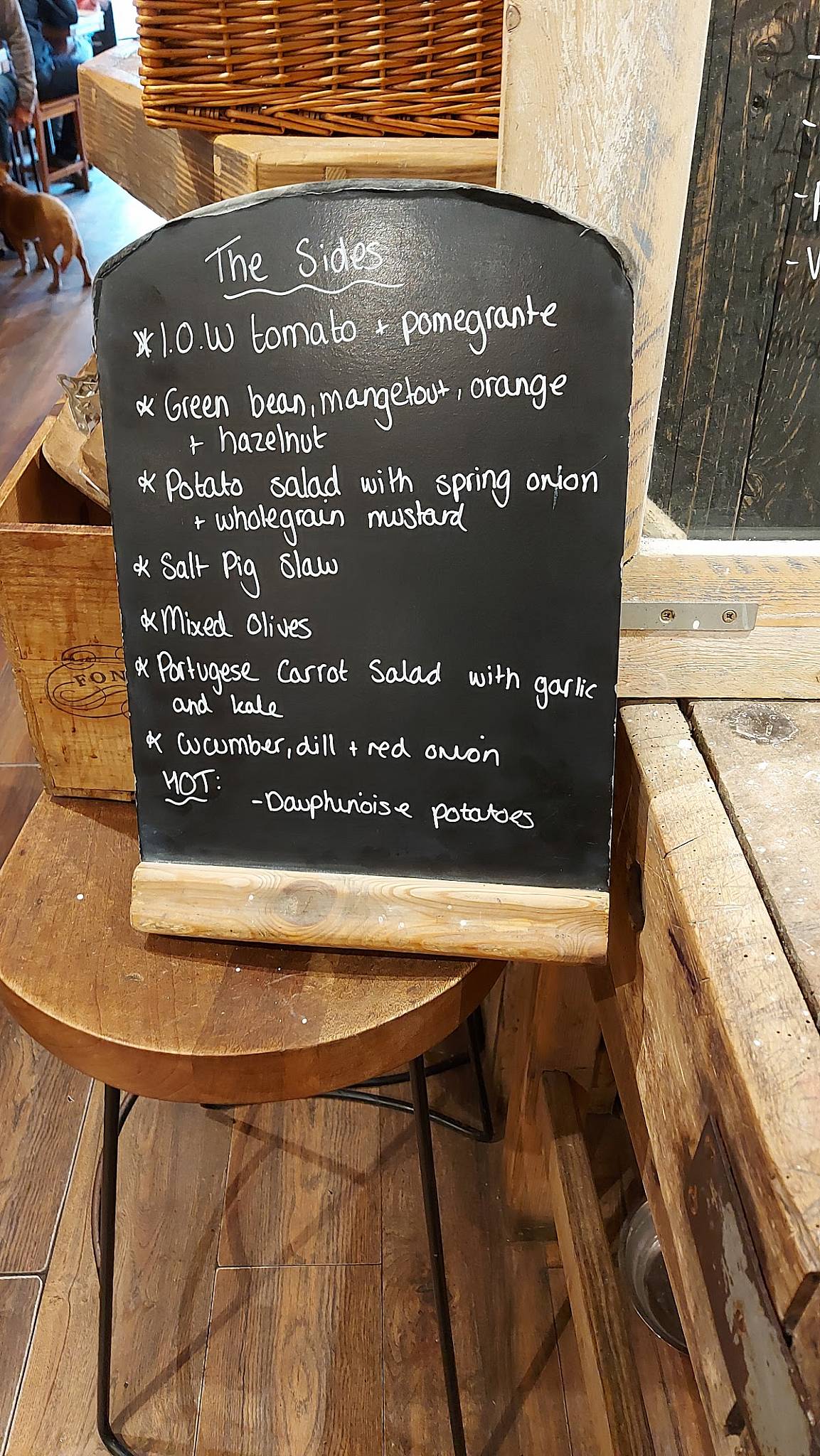Menu at The Salt Pig Too restaurant, Swanage