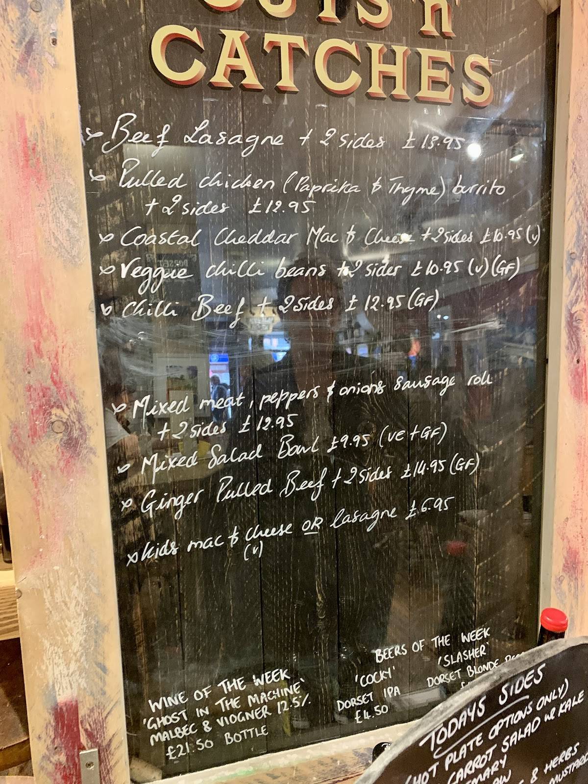 Menu at The Salt Pig Too restaurant, Swanage